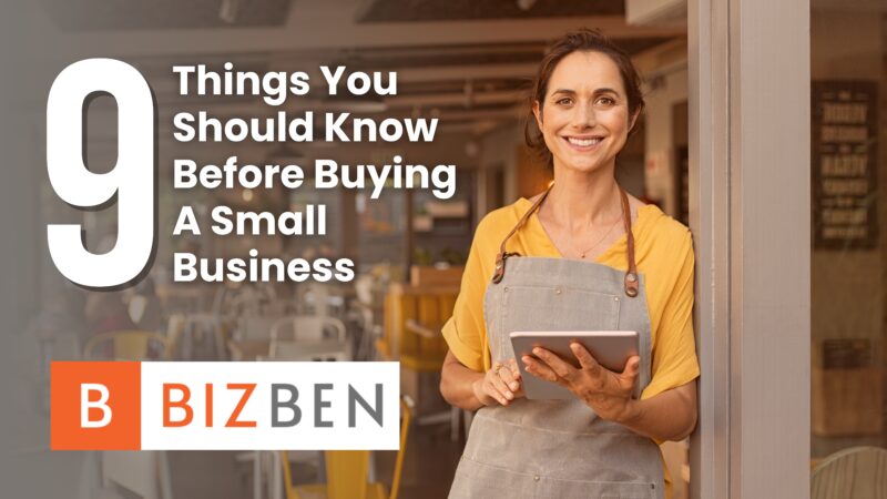 9 Things You Should Know Before Buying A Small Business